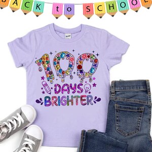 Sparkled My Way Through 100 Days PNG, 100 Days of School Girl Shirt PNG ...