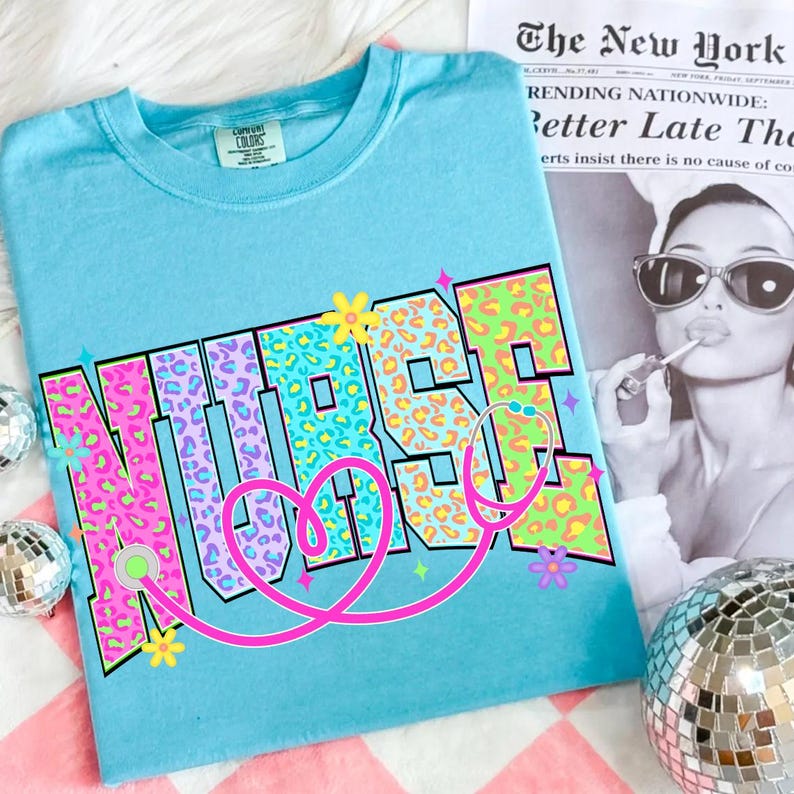 Neon Leopard Nurse Bundle PNG, Nurse Neon Distressed Png, Nurse CNA RN ...