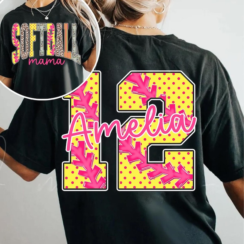 Retro Softball Mama Png, Softball Stripes Leopard Pink Png, Camo ...
