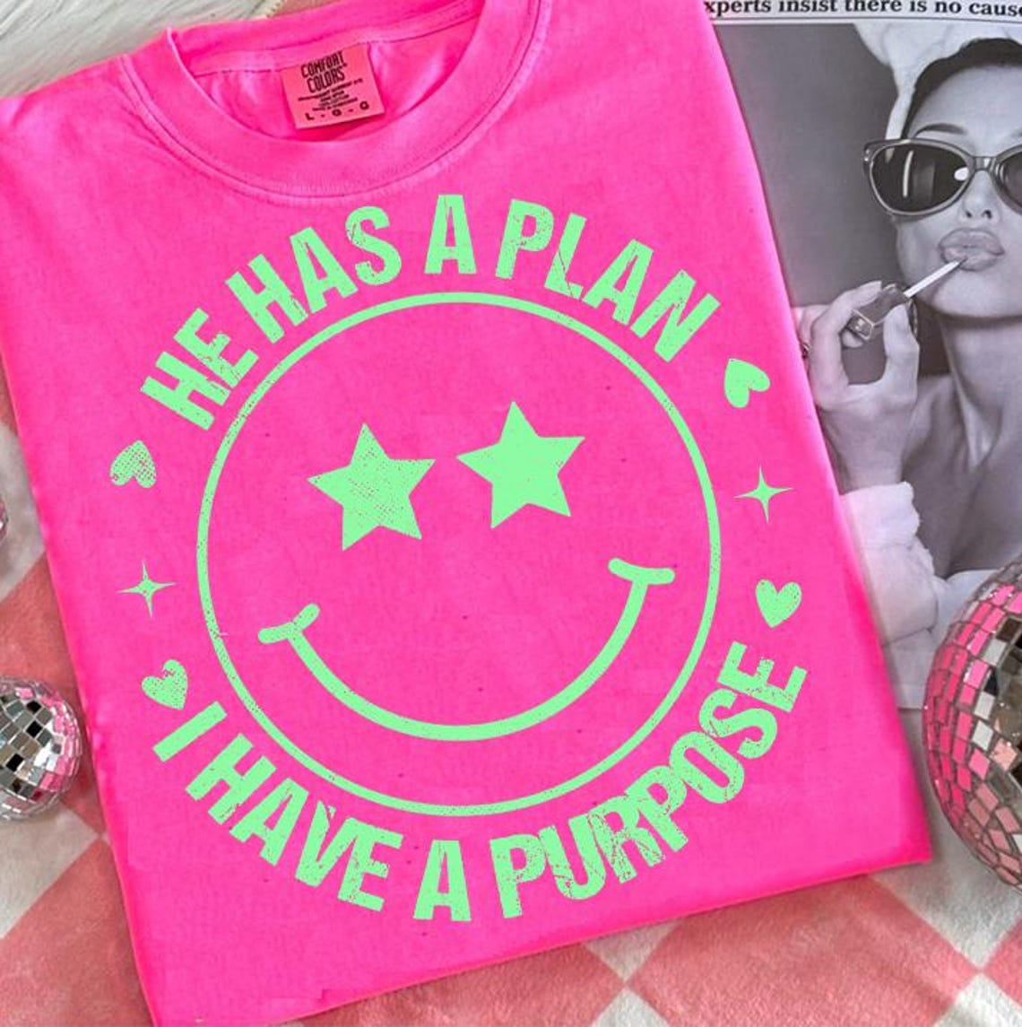 Christian Bundle PNG, Smiley Png, He Has a Plan I Have a Purpose Jesus ...