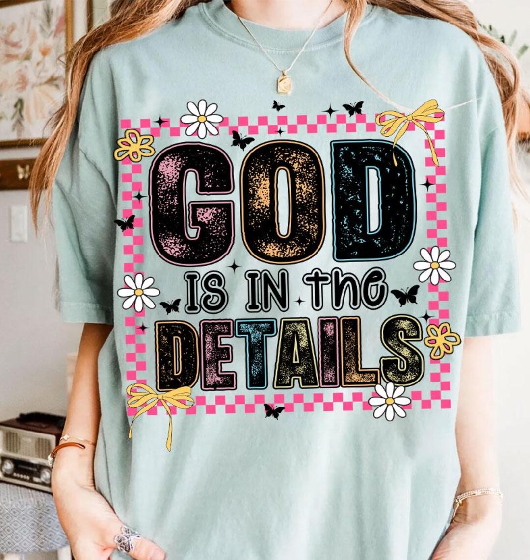 Preppy God is in the Details PNG, Religious PNG, Trendy Png, Vintage ...