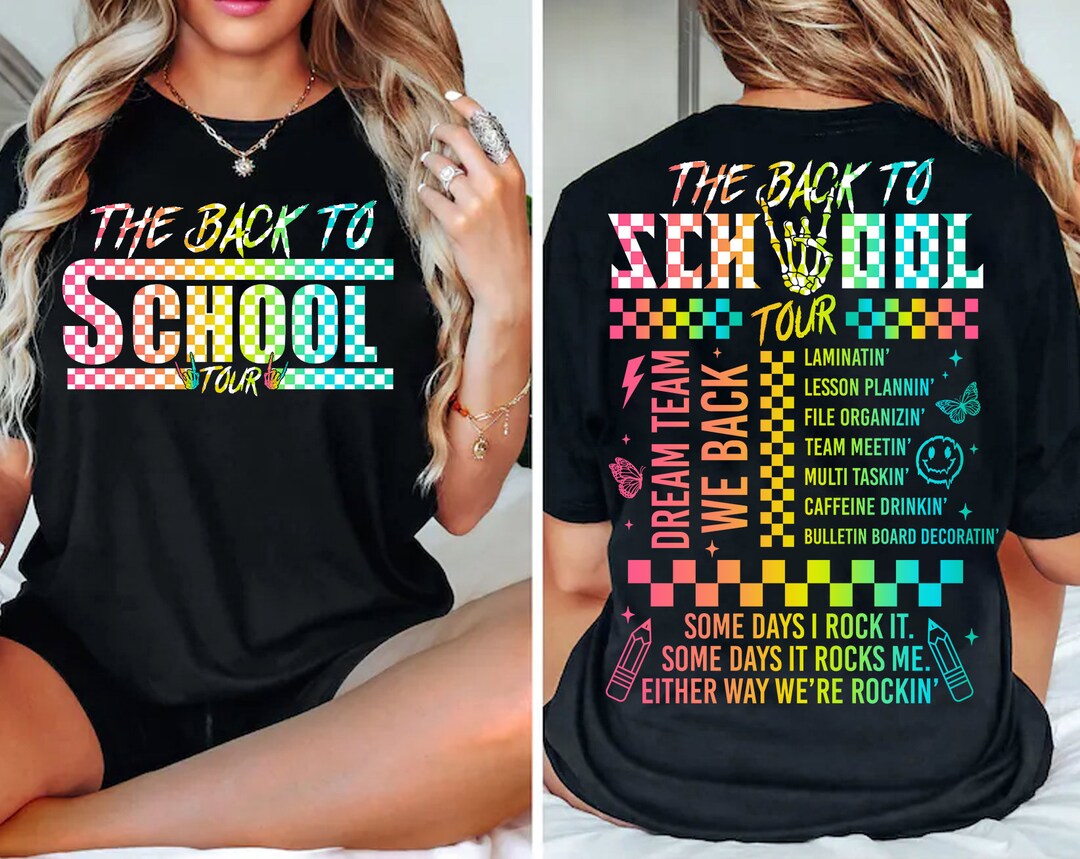 The Back to School Tour Png, Retro ABCD Teacher Tour, Custom Teacher ...