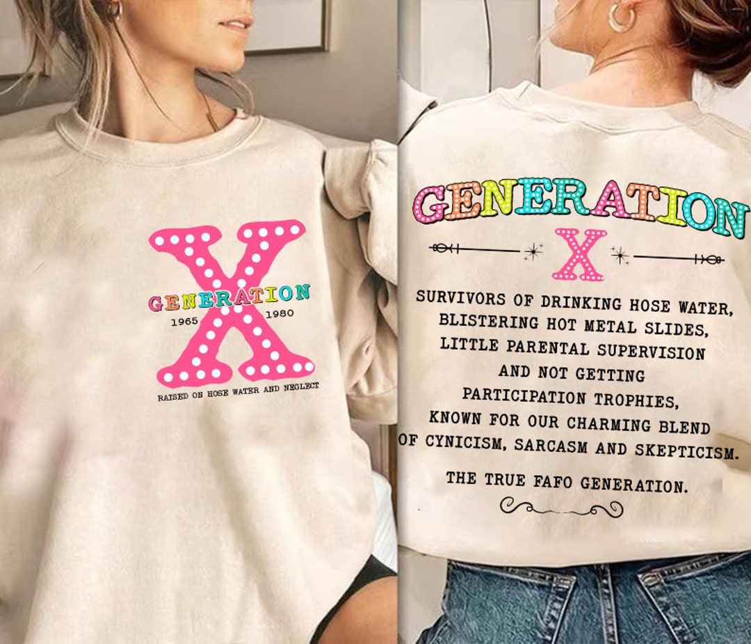 GEN-X Png Generation Png Sublimation, Funny Png, Raised on Hose Water ...