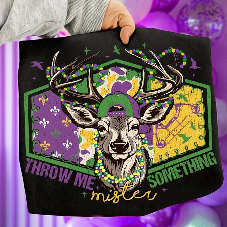Throw Me Something Mister Hunting Png, Deer Hunting Png, Buck Mardi ...