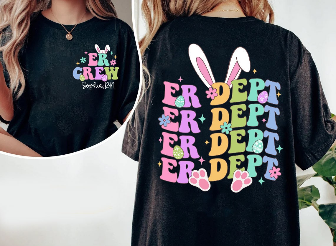 Easter Emergency Department PNG, Er Dept Easter Nurse Png Sublimation ...