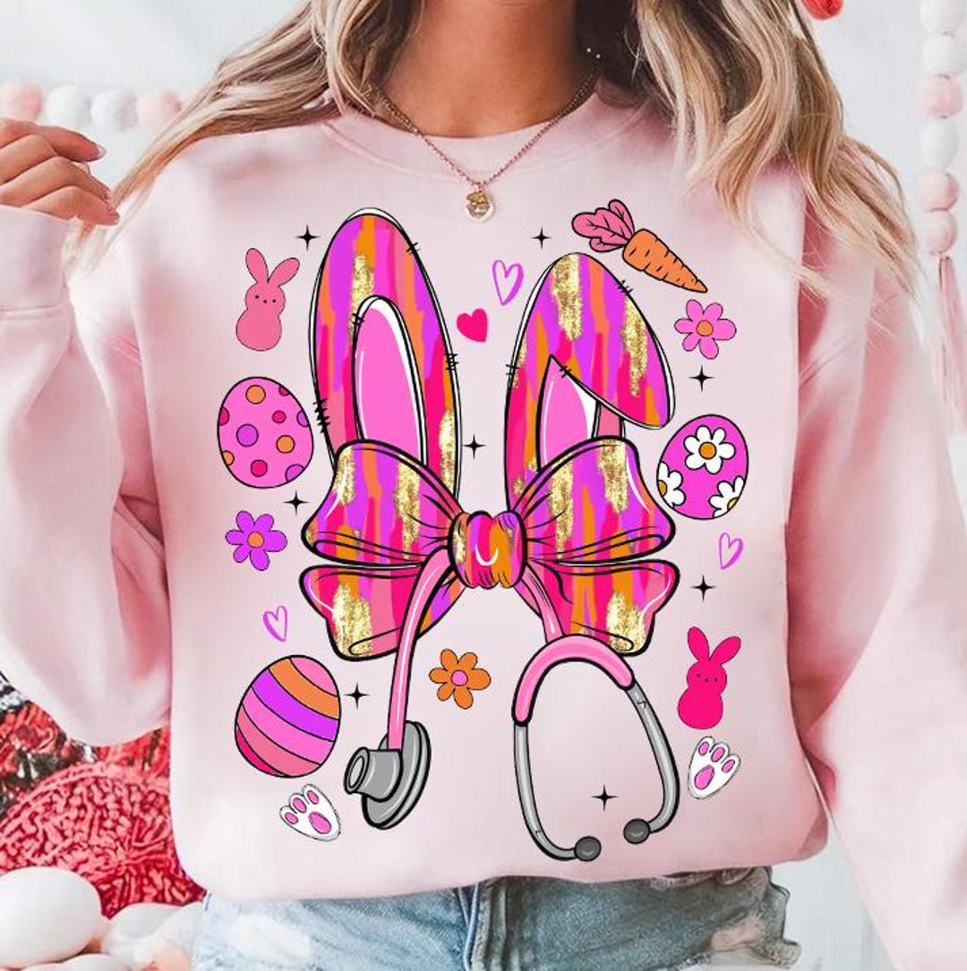 Easter Bunny Nurse Coquette PNG, Nurse Easter Png, Happy Easter Png ...