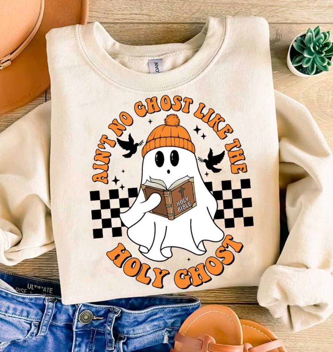 Funny Christian Halloween PNG, Cute Ghost Religious Halloween Digital ...