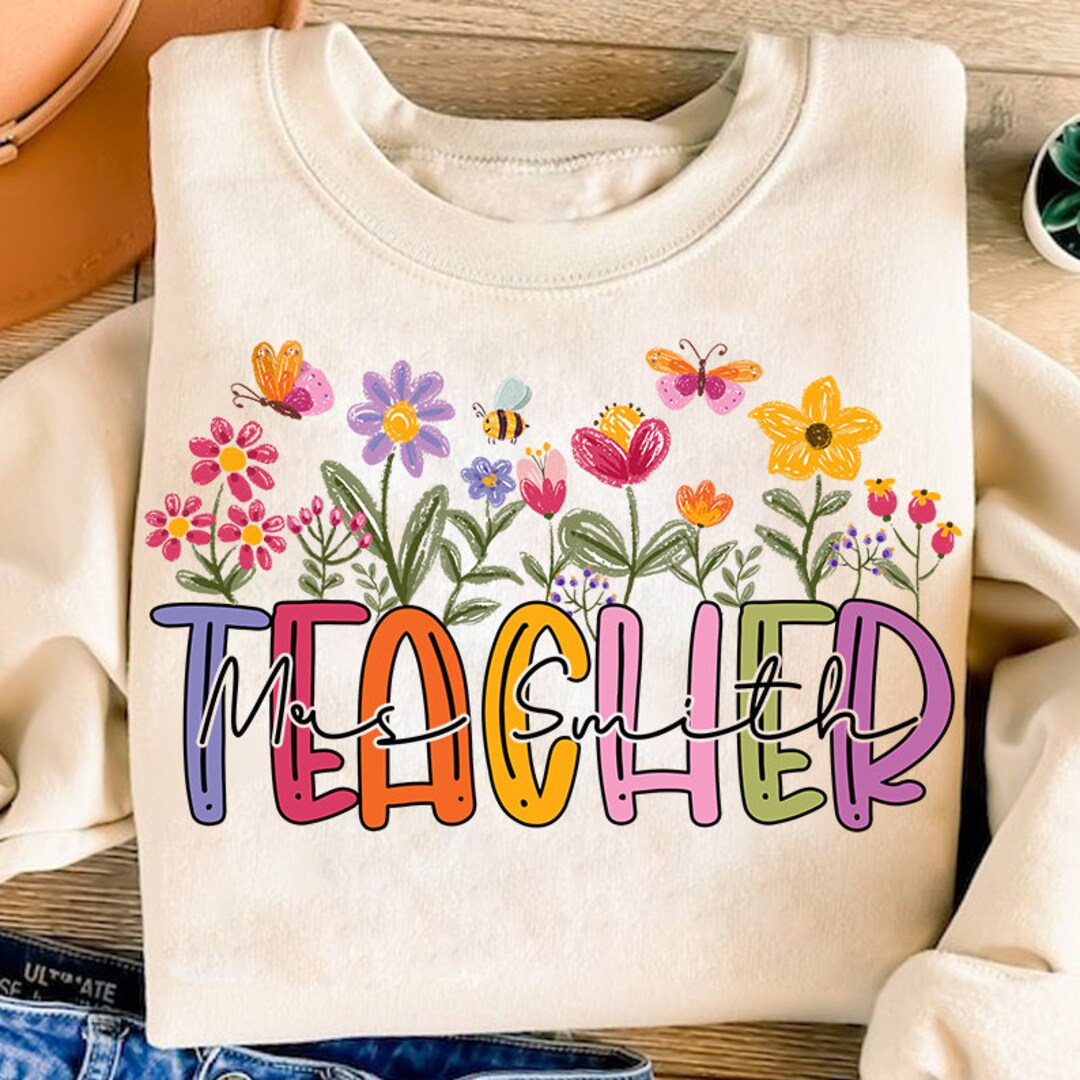 Teacher Wildflowers Png, Teach Them Png, Love Them Png, Watch Them Grow ...