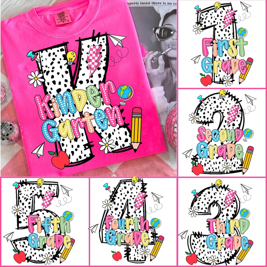 Preppy Back to School PNG Bundle, Teacher First Day of School Shirt ...