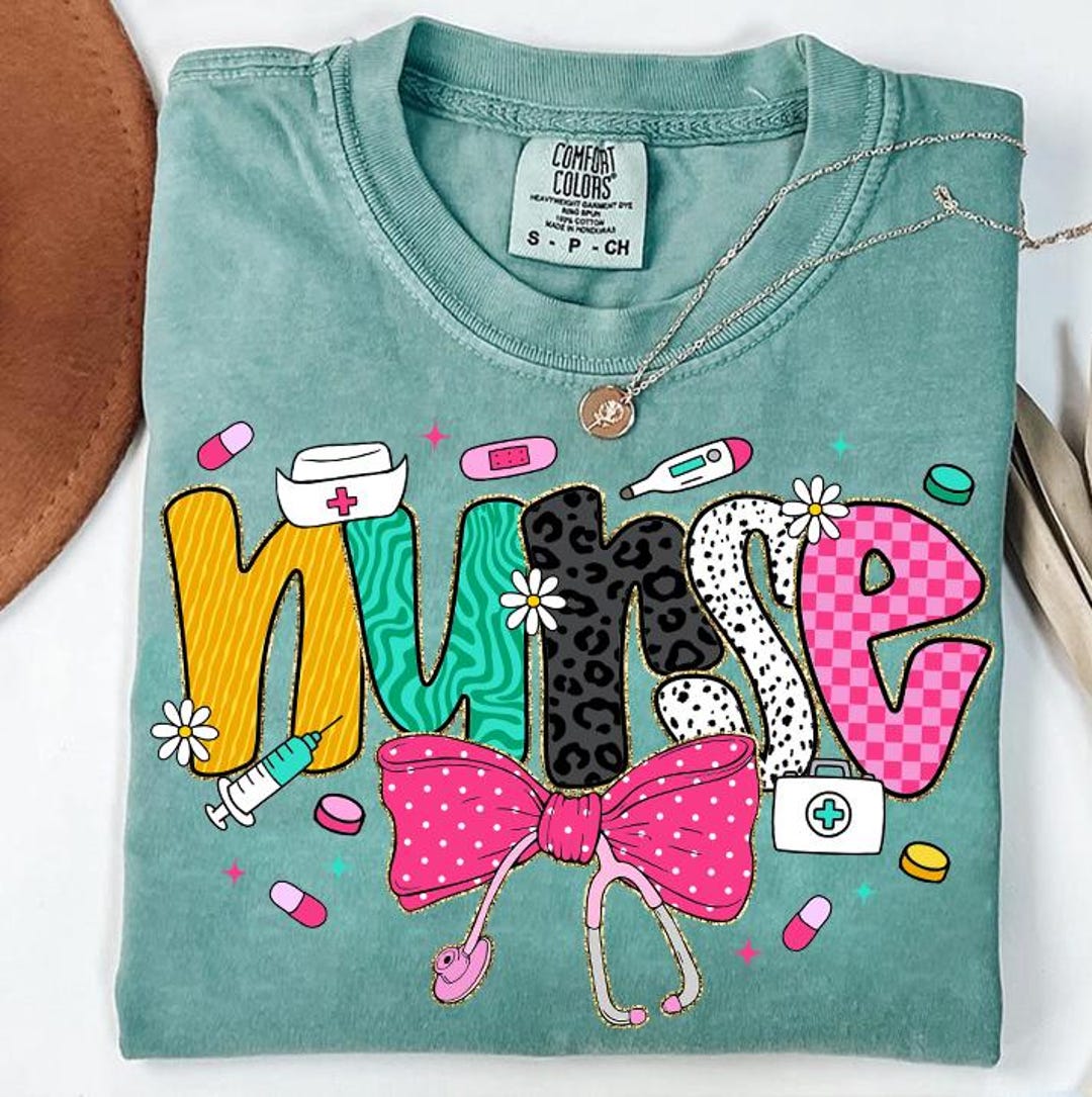 Preppy Nurse Stethoscope Coquette Bow Doodle Png, Nurse Life Png ...