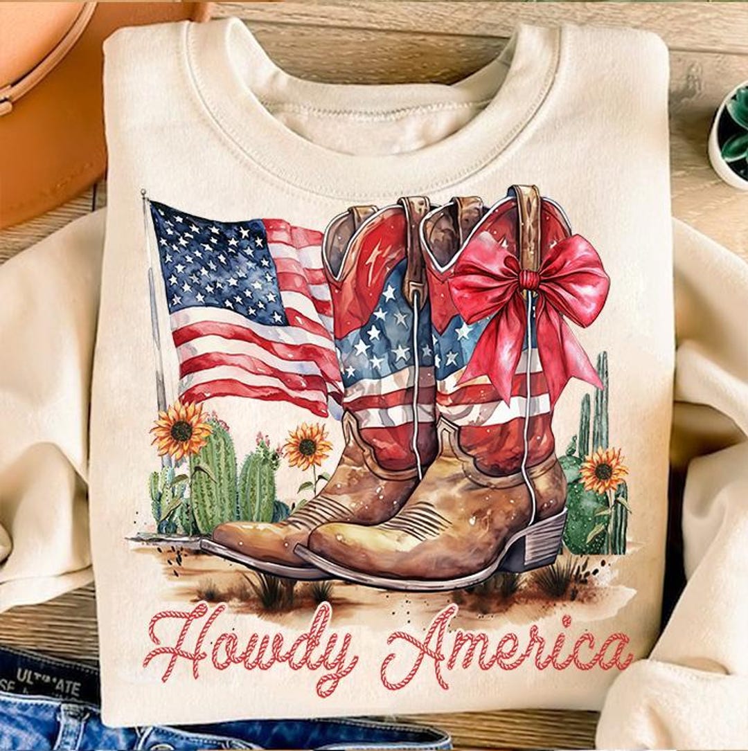 Howdy America Png, America Western Png, Western 4th of July Png ...