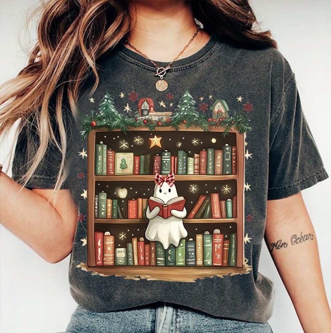 Christmas Ghost Book Png, Teacher Christmas Png, All Booked for ...