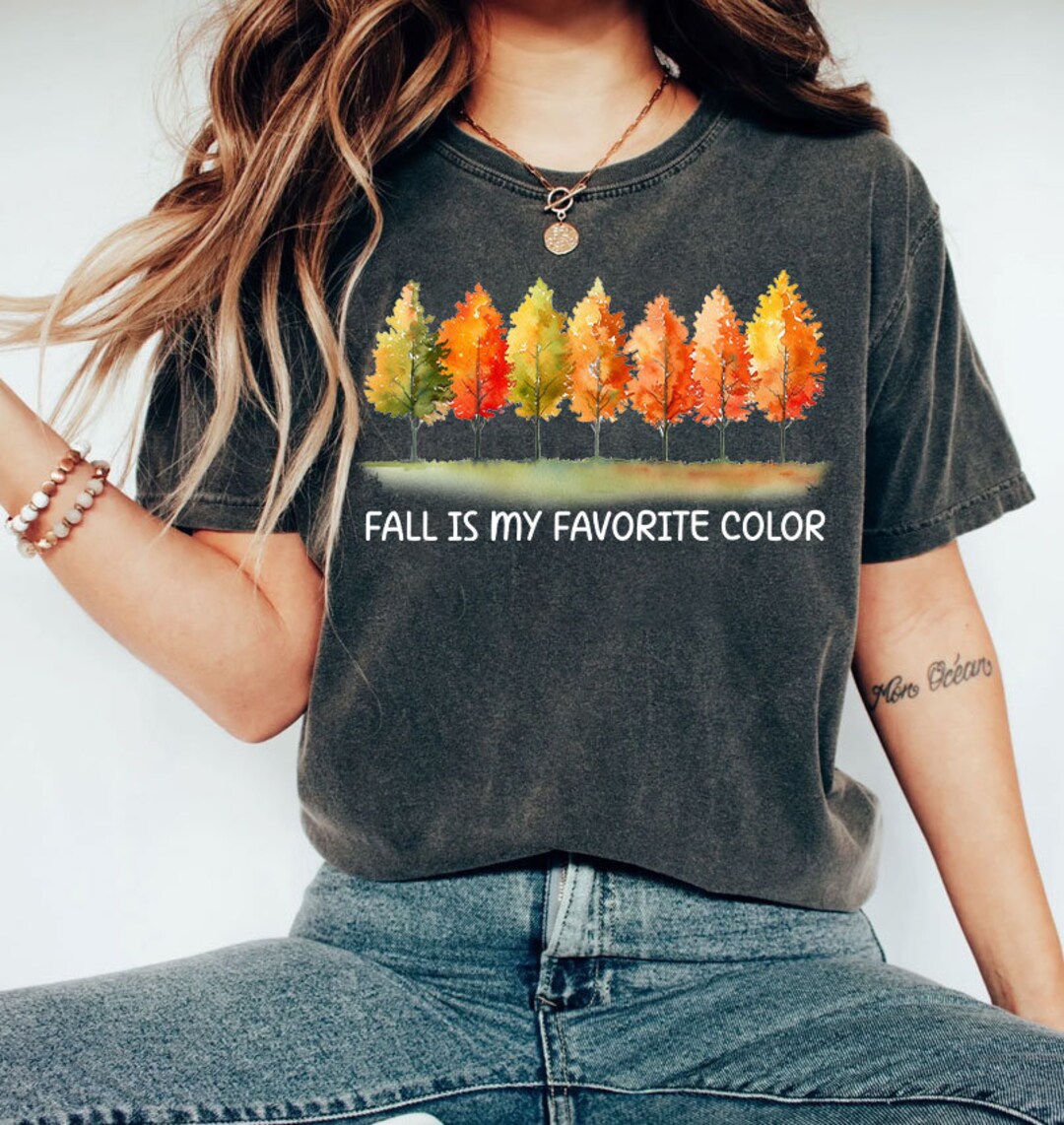 Fall Tree Png, Fall is My Favorite Color Png, Watercolor Fall Tree Png ...