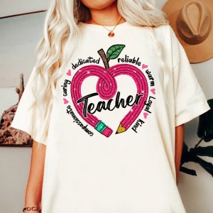 Teacher Heart Pencil Png, Valentine Day Png, Teacher Valentine Png ...