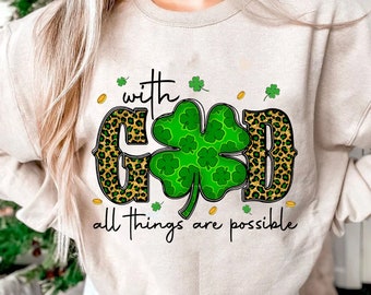 God Christian Png, St. Patrick's Day Png, God Christian Sublimation ...