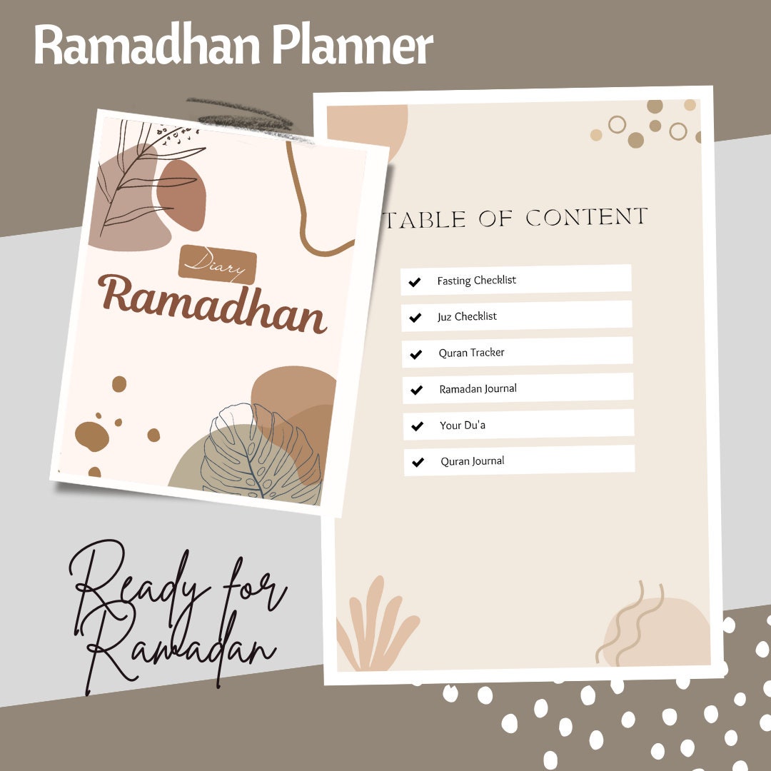 Editable & Printable Ramadan Diary Ramadhan Journal Minimalist Pastel Journal A4 Size Instant ...
