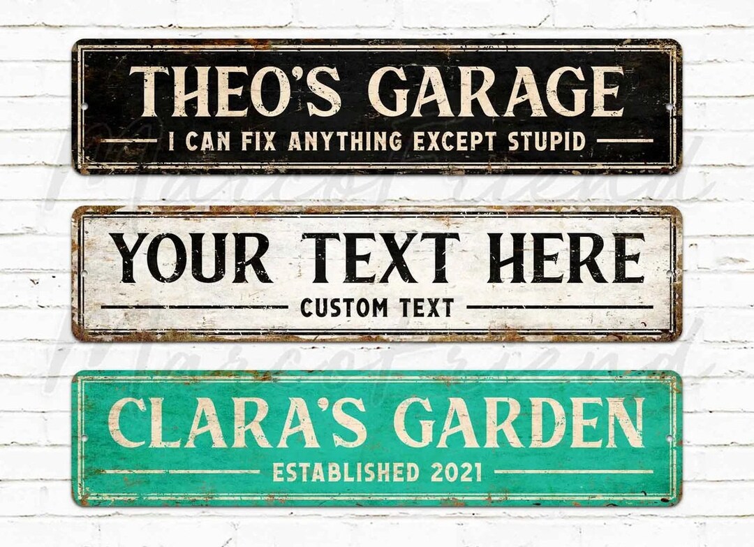 Custom Metal Sign Metal Personalized Sign Tailor-made Gift - Etsy