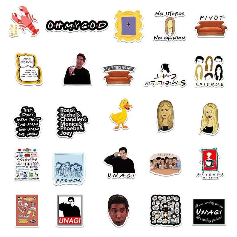50 Pcs friends Sticker Pack I'll Be There for You - Etsy