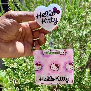 Hello Kitty Badge Buddy, Build Your Own, Personalized Keycard, Custom ...