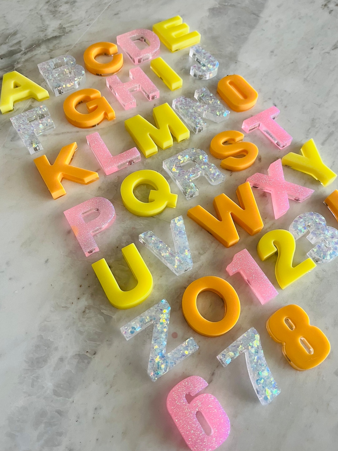 Custom Alphabet Magnets, Fridge Magnets, Resin Magnets, Toddler ...