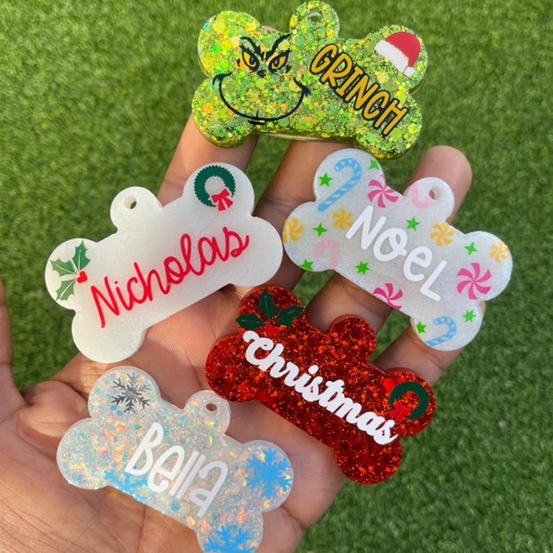 Grinch Pet Tag - Etsy