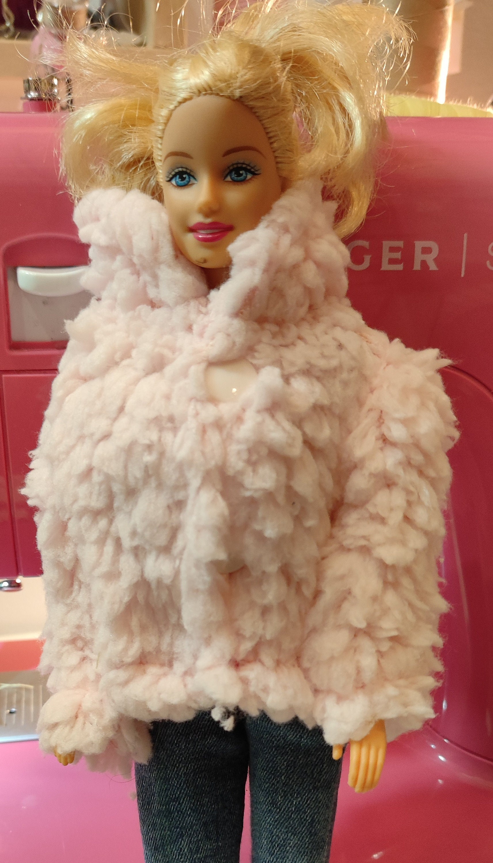 Fluffy Barbie Doll Jacket - Etsy