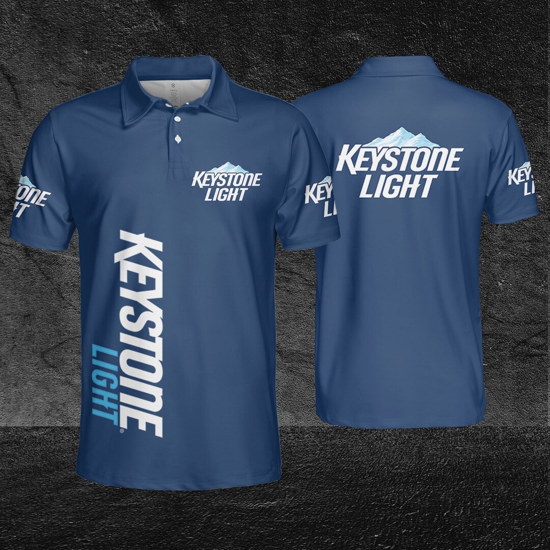 Keystone Light Blue Unisex Polo Shirt polo Beer Lover Shirt - Etsy