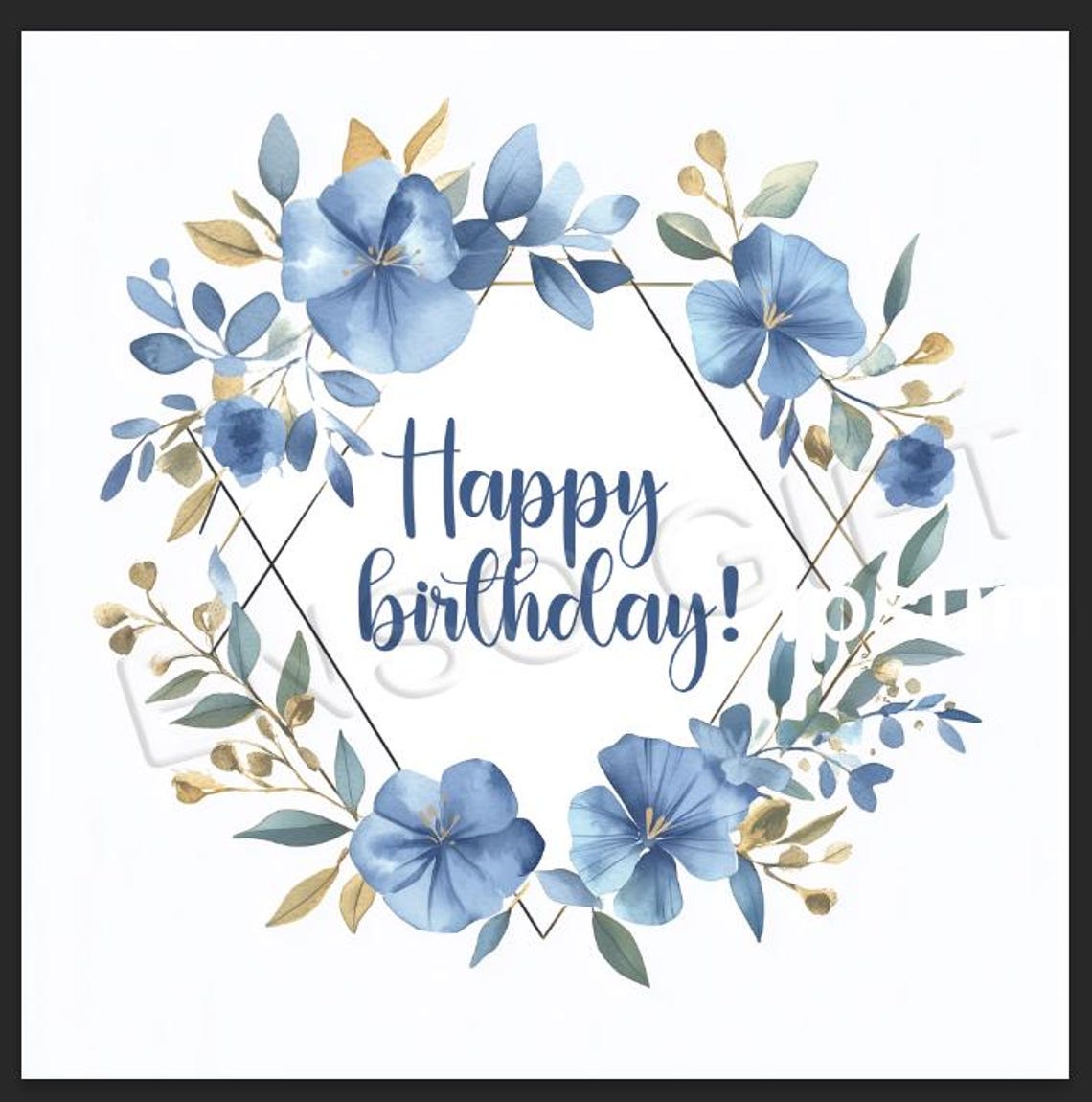 Printable Card "happy Birthday" | Digital Download | Instant Download ...