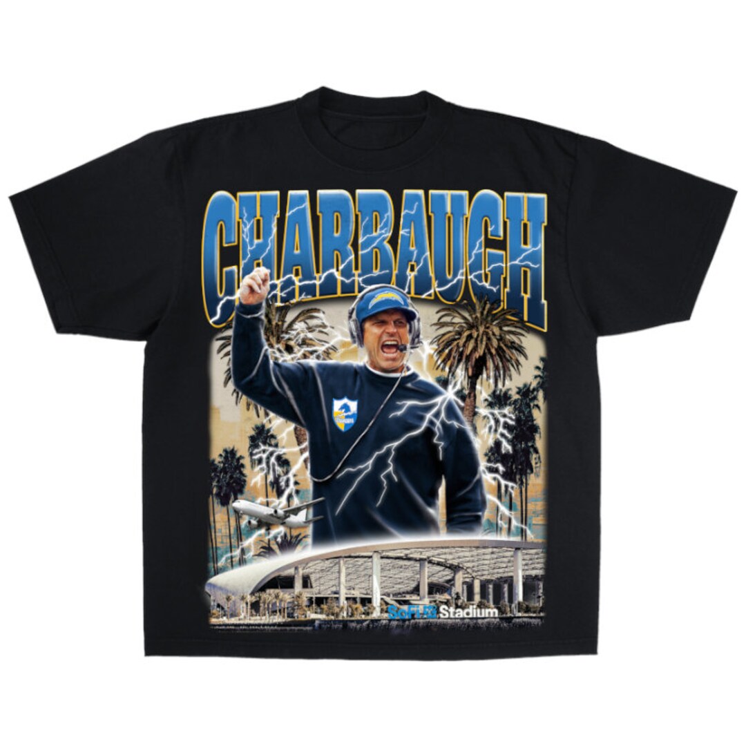 Jim Harbaugh LA Chargers "charbaugh" T-shirt - Etsy