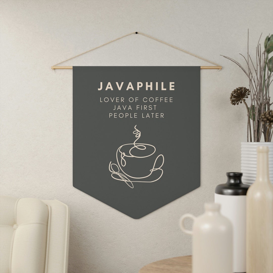 Javaphile Coffee Banner, Custom Coffee Banner, Custom Coffee Pennant ...