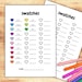 Love Heart Colour Swatch Sheet - A4 - Printable - Instant Download ...