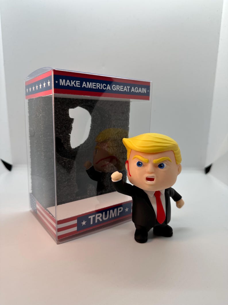 Donald Trump 3D Miniature - Iconic Raised Fist - Make America Great ...