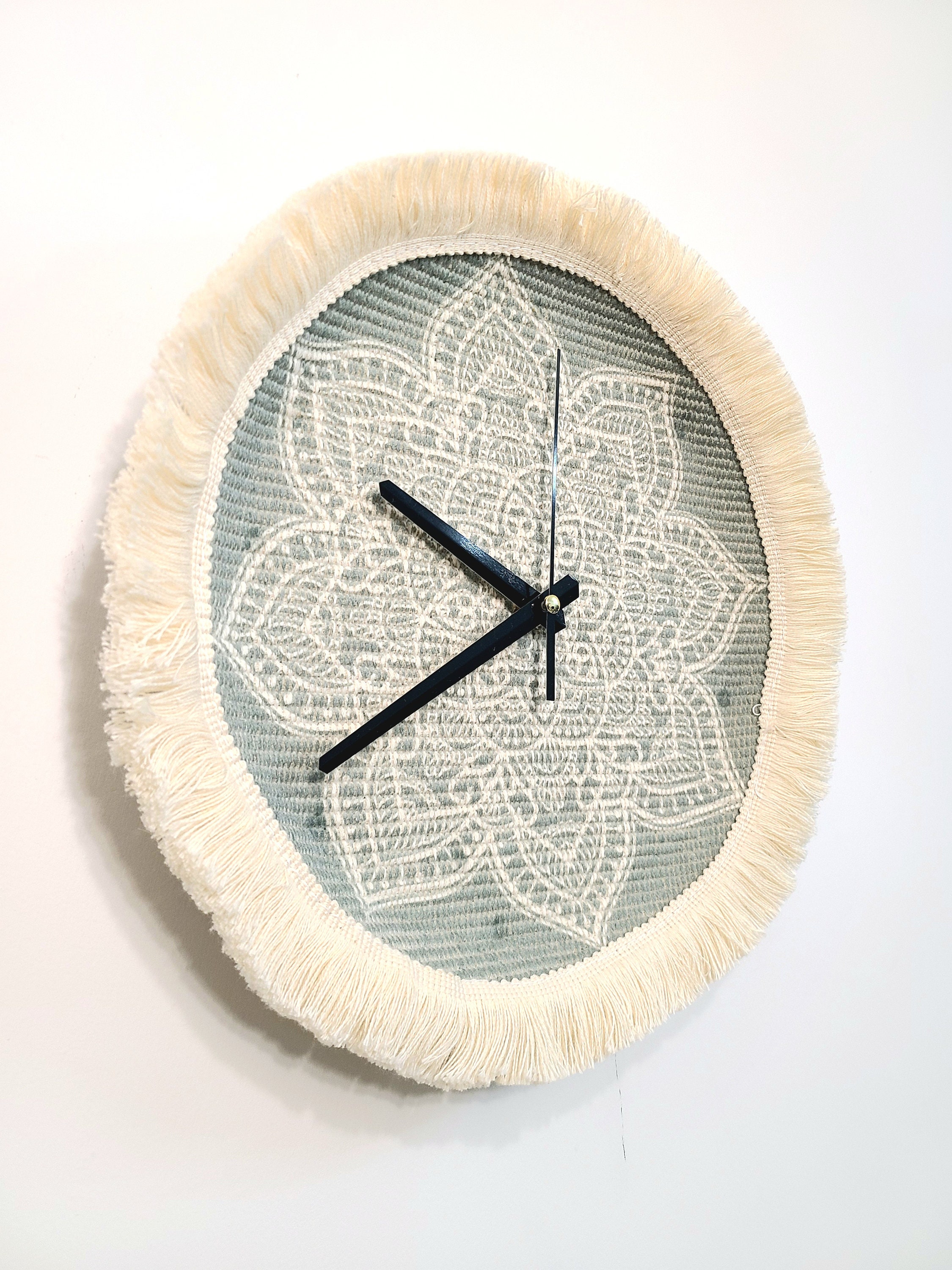 Boho Wall Clock Unique Macrame Modern Home Decor Rustic - Etsy