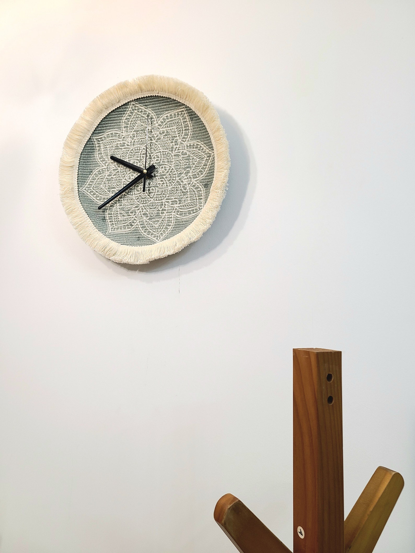 Boho Wall Clock Unique Macrame Modern Home Decor Rustic - Etsy