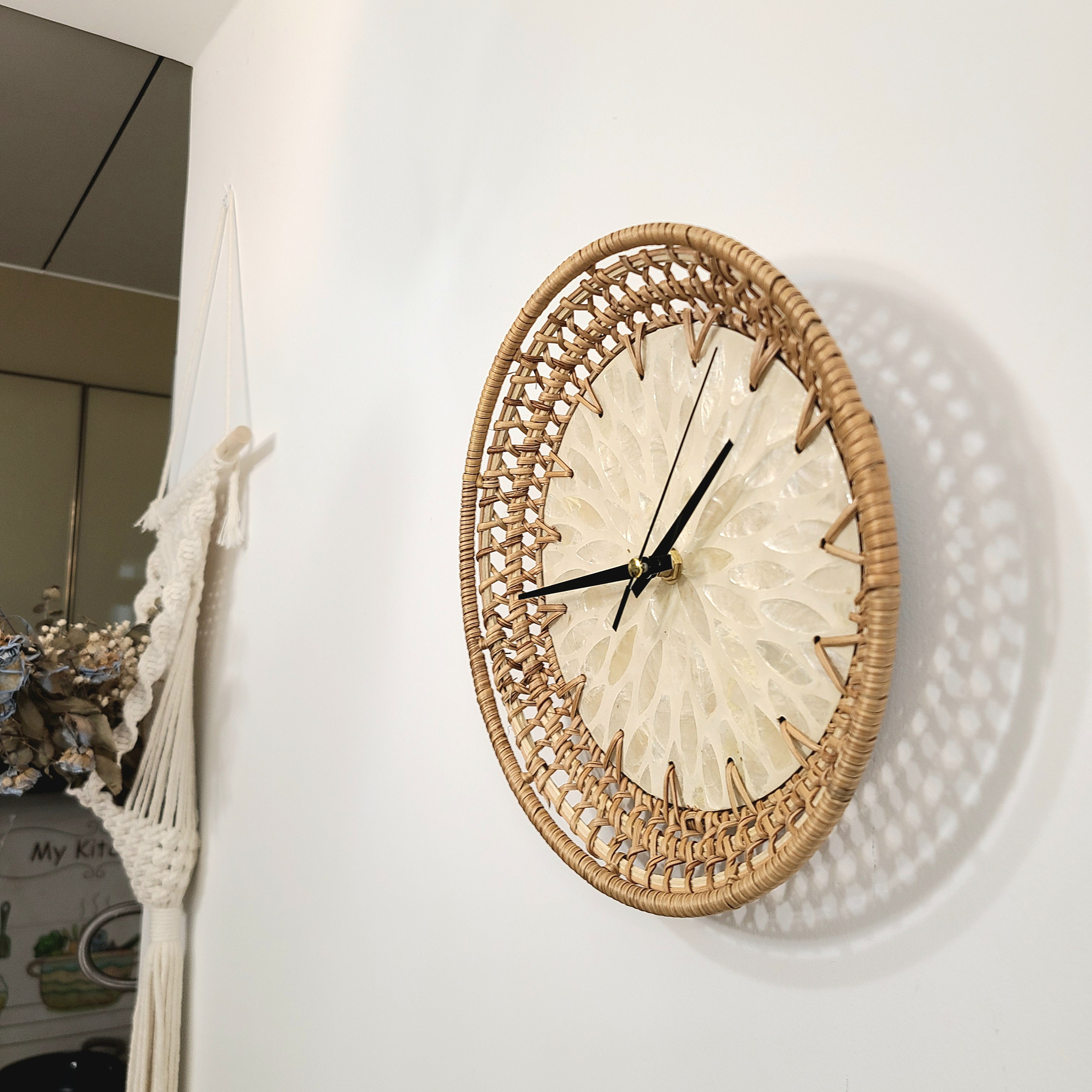 Boho Art Wall Clock Unique Rustic Cottagecore Clocks for - Etsy