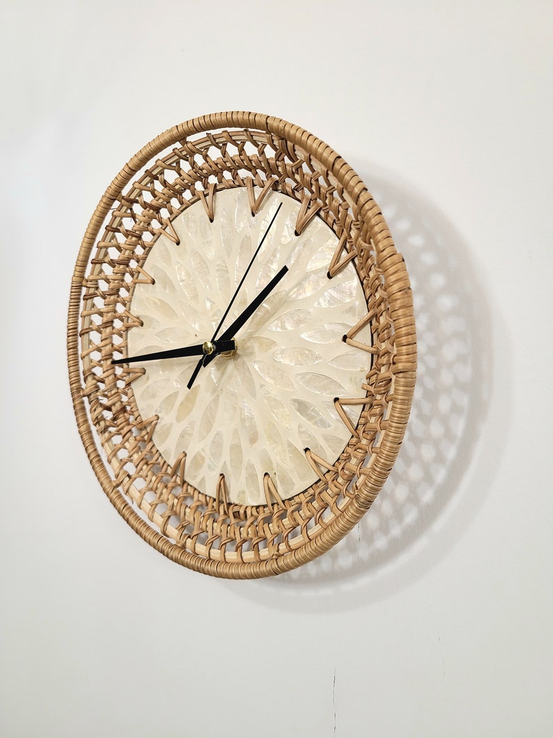 Boho Art Wall Clock Unique, Rustic Cottagecore Clocks for Wall ...