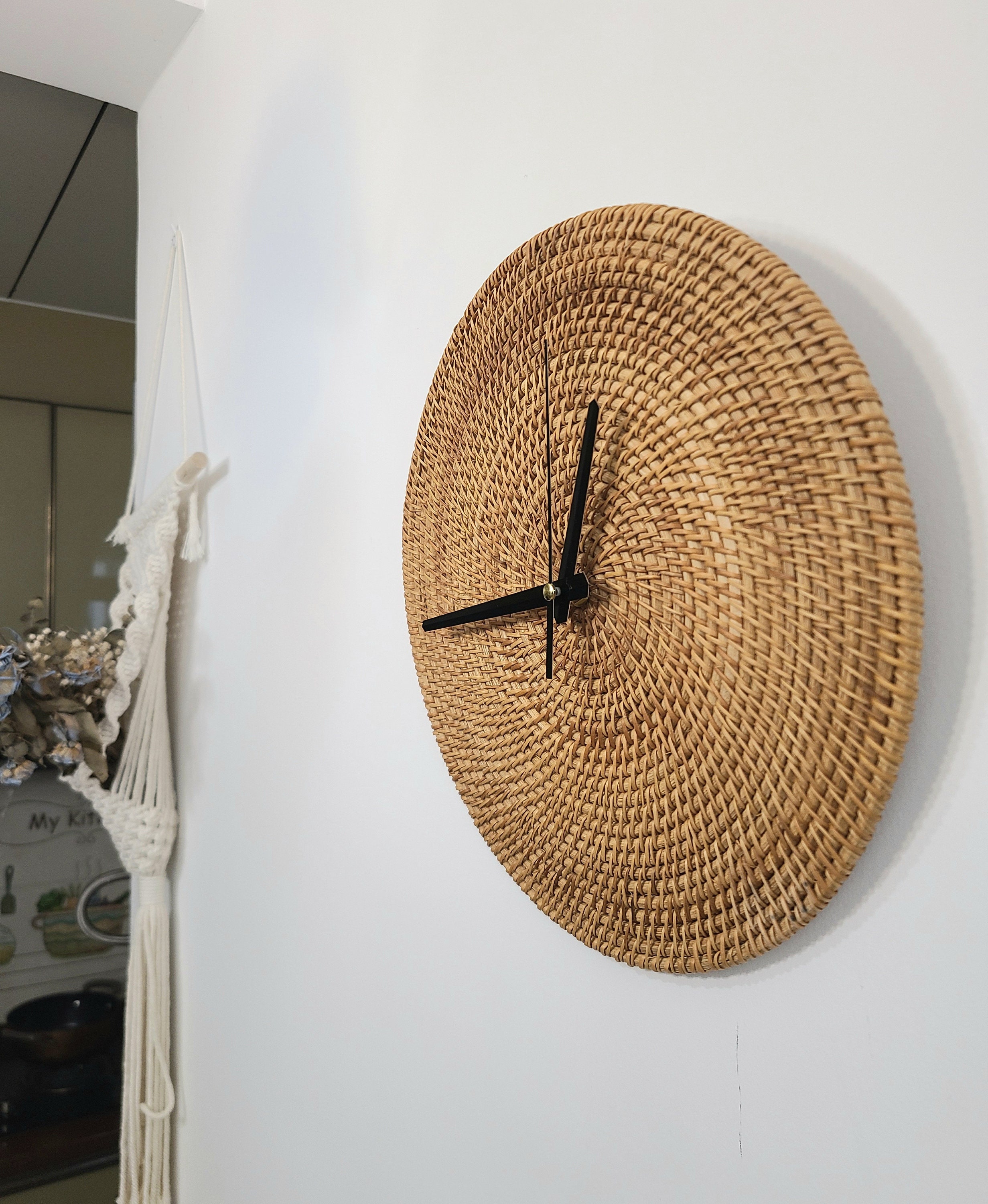 12 Inch Large Wall Clock Unique, Rustic Cottagecore Clocks for Wall ...