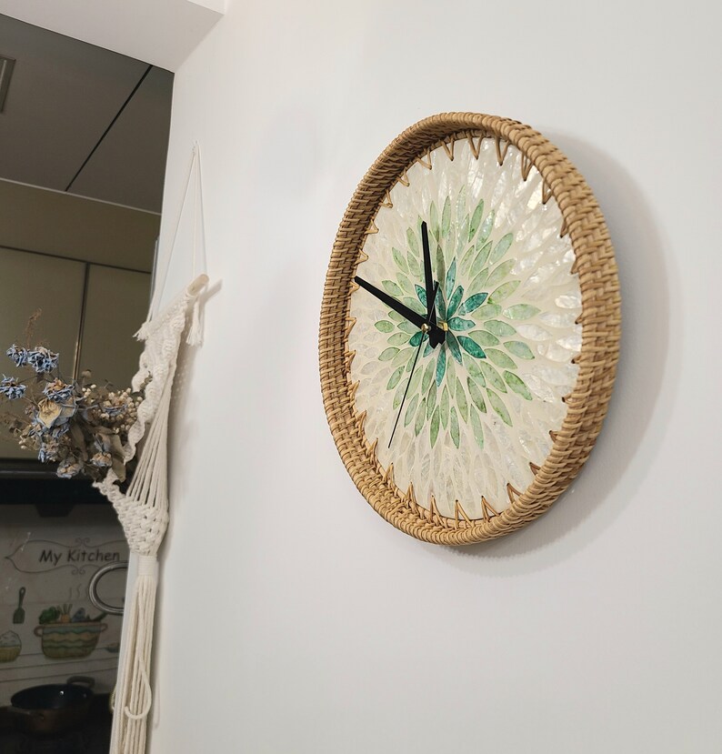 12 Inch Large Wall Clock Unique Rustic Cottagecore Clocks for - Etsy