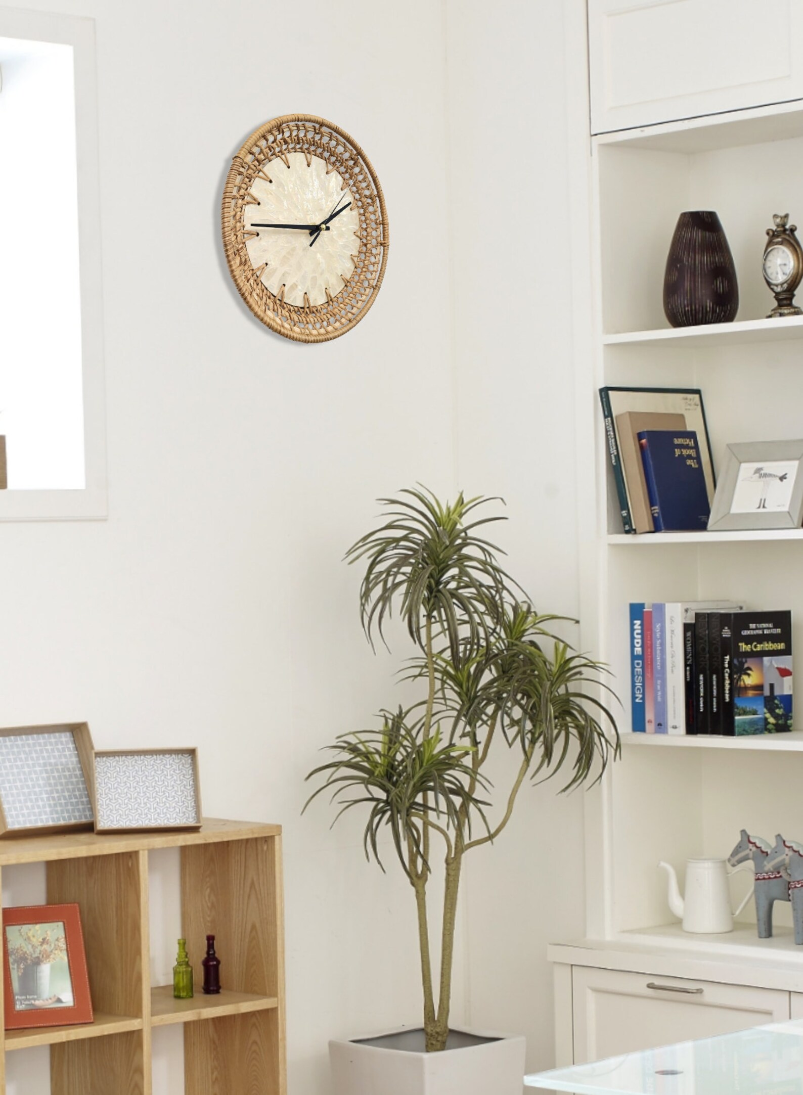 Boho Art Wall Clock Unique, Rustic Cottagecore Clocks for Wall ...