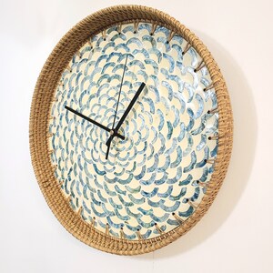 14inch Rattan Wall Clock Unique, Cottagecore Clocks for Wall ...