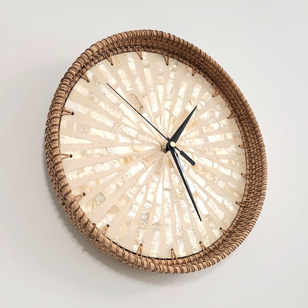 Bamboo Clock - Etsy