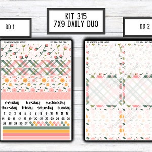 Kit 315 Erin Condren Daily Duo || Weekly Sticker Kit || Daily Duo ...