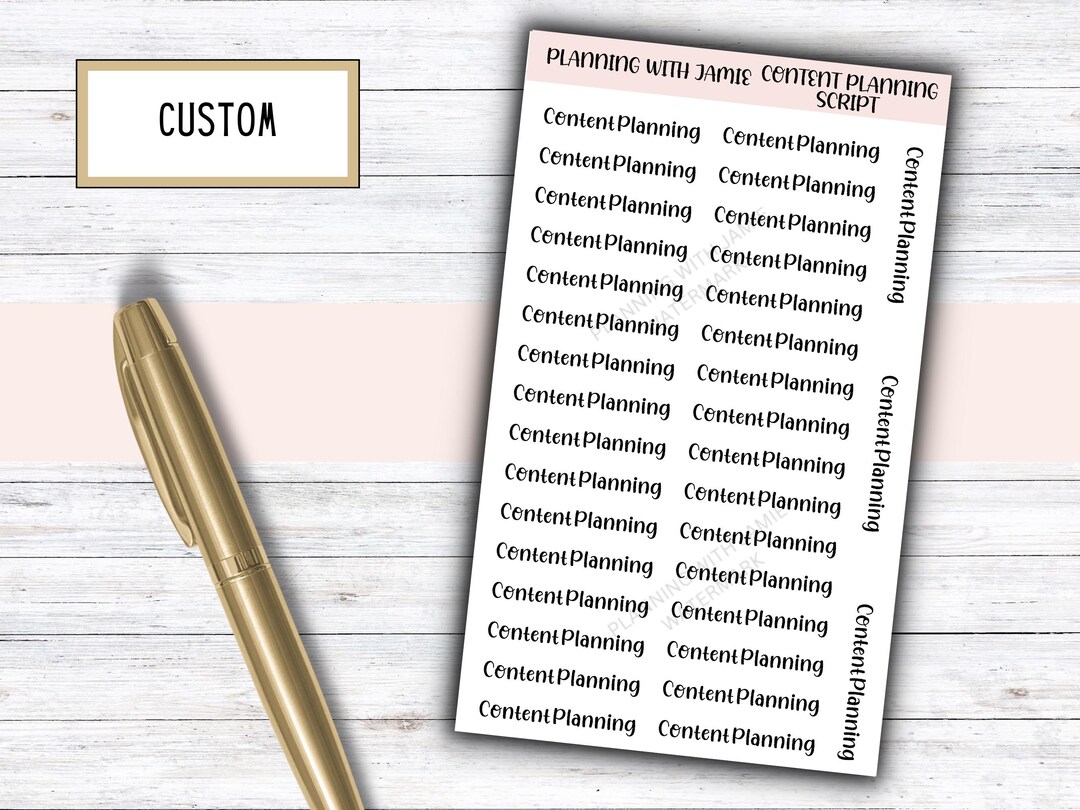 Custom Script Stickers, Custom Scripts, Planner Stickers, Mom Planning ...