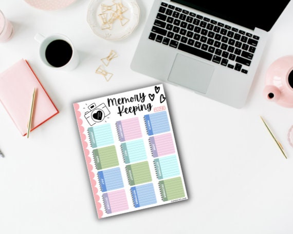 MEMORY KEEPING TRACKER | Memory Keeping | Scrapbooking Tracker | Planner Printable | Instant ...