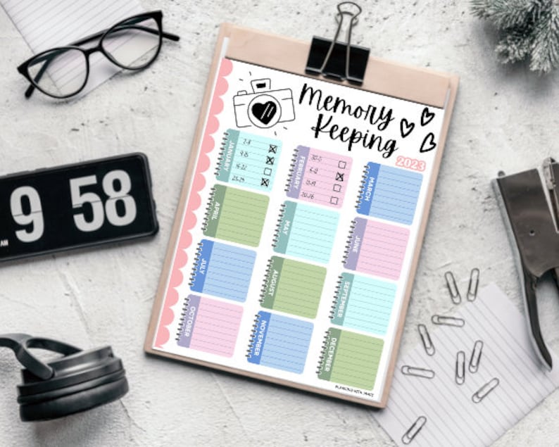 MEMORY KEEPING TRACKER | Memory Keeping | Scrapbooking Tracker ...
