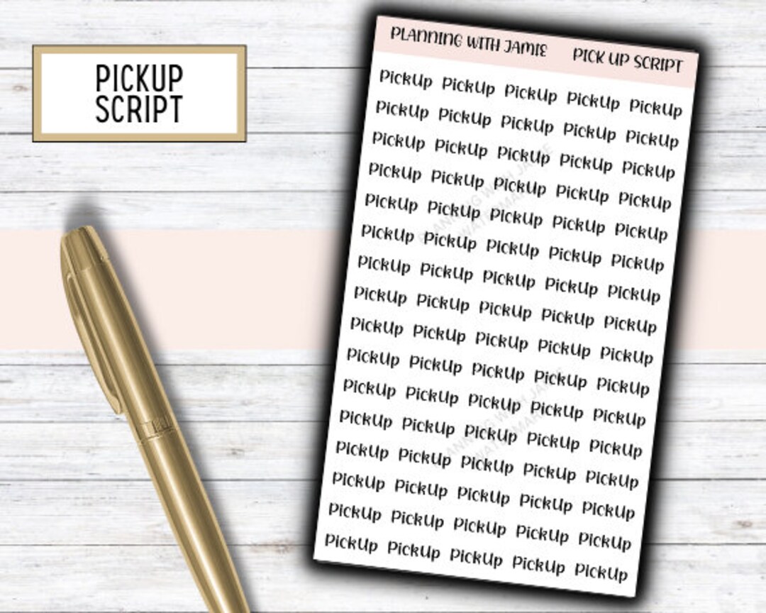 Pick up Stickers, Pick up Script, Planner Stickers, Mom Planning ...