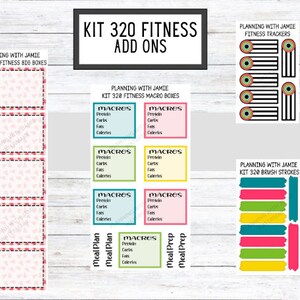 Kit 320 Weekly Fitness Sticker Kit || Weekly Sticker Kit || Happy ...