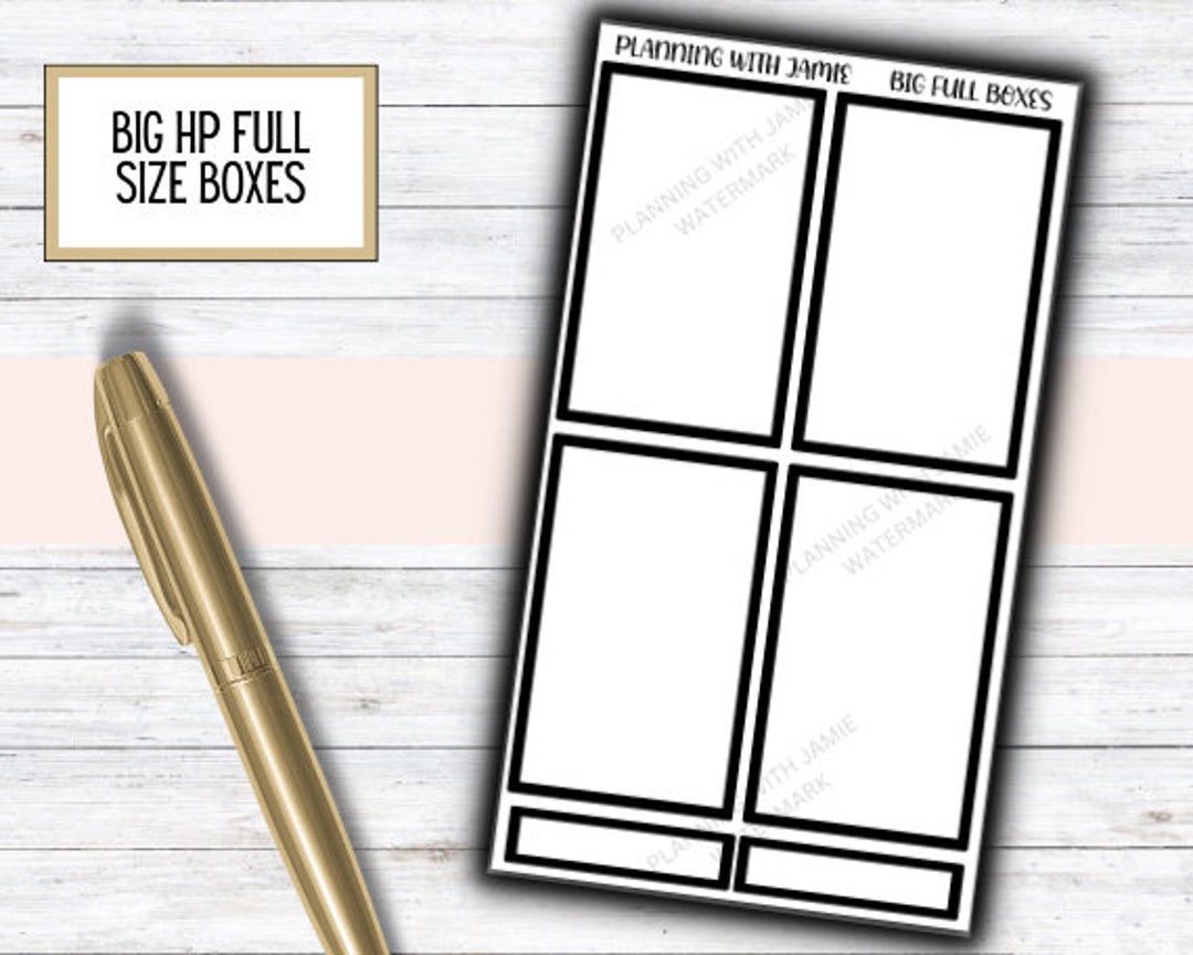 BIG HAPPY PLANNER Full Sized Boxes, Sticker Boxes, Happy Planner Box ...