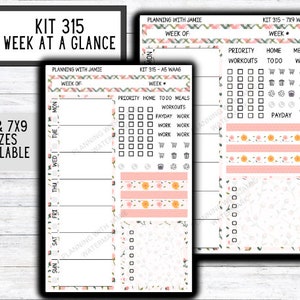 Kit 315 Erin Condren Daily Duo || Weekly Sticker Kit || Daily Duo ...