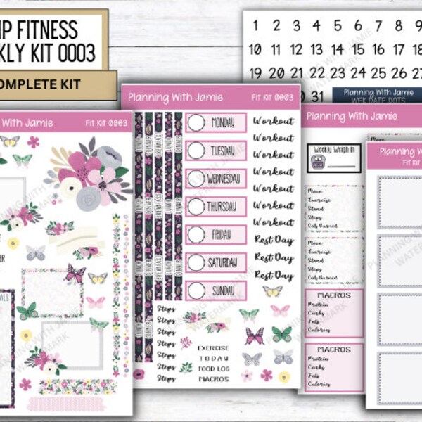 Fitness Stickers - Etsy